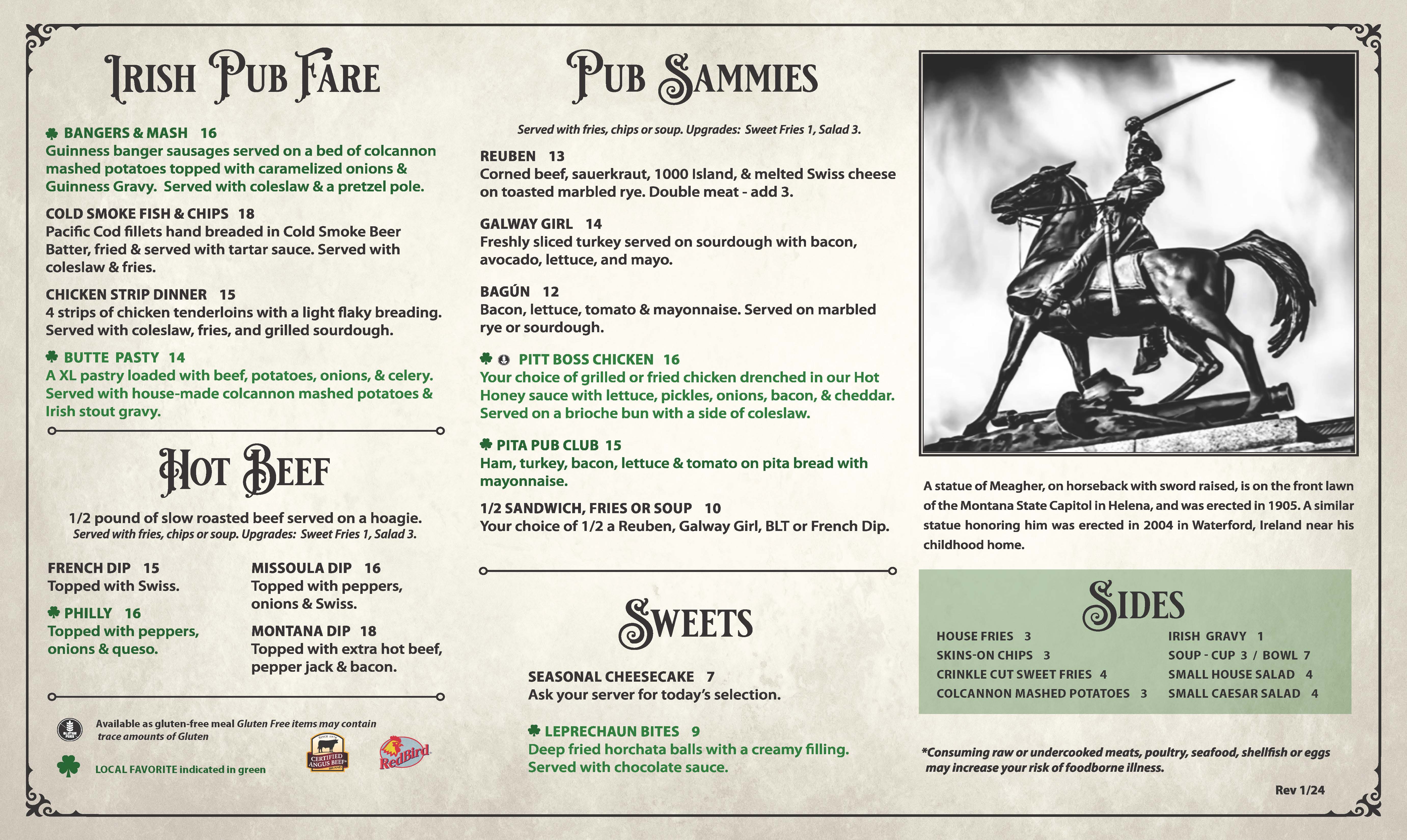 Thomas Meagher Bar | Irish Pub | Restaurant | Downtown | Missoula